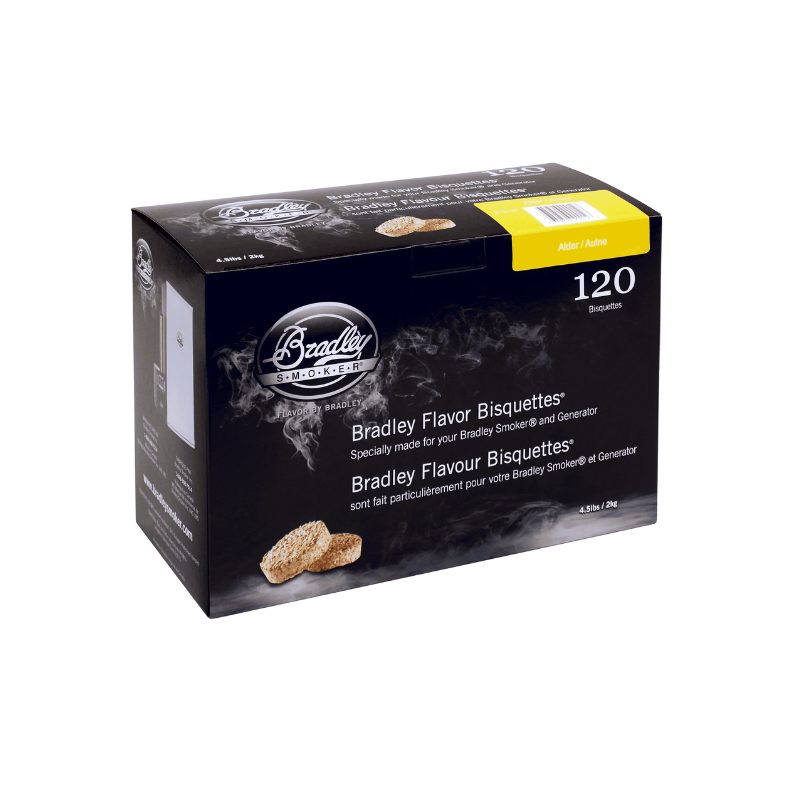 Bradley Alder Flavour Wood Bisquettes (120 pack)