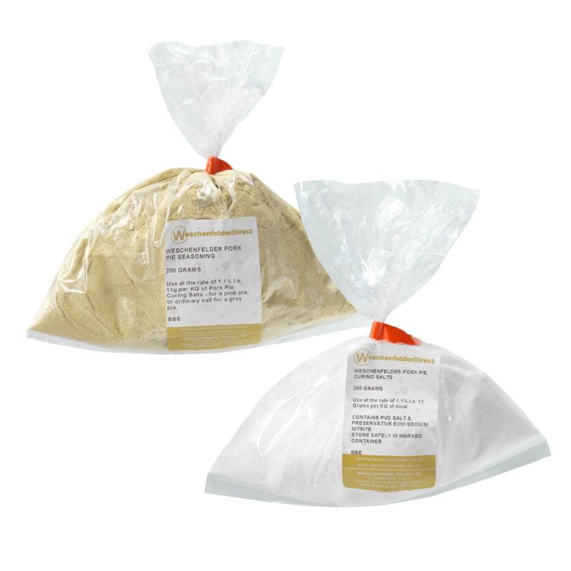 Pork Pie Cure & Pork Pie Seasoning (200g of each)