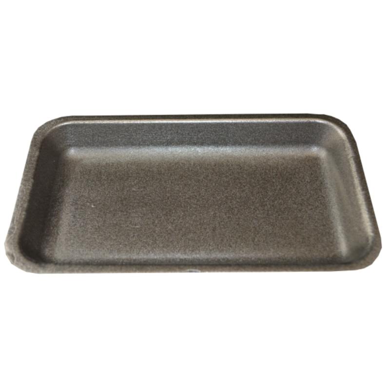 3D Food Grade Black Poly Trays 9" x 5" (500)
